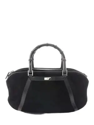 Gucci Bamboo Handle Shoulder Bag - Black