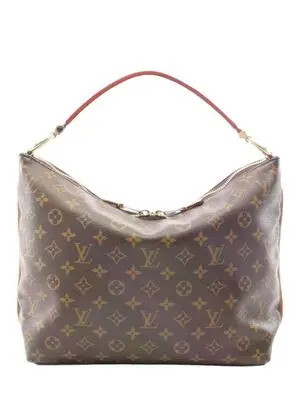 LOUIS VUITTON Monogram Canvas Shoulder Bag - Brown