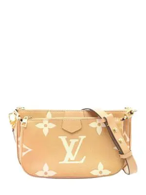 LOUIS VUITTON Monogram Empreinte Multi Pochette Accessories Shoulder Bag - Neutrals