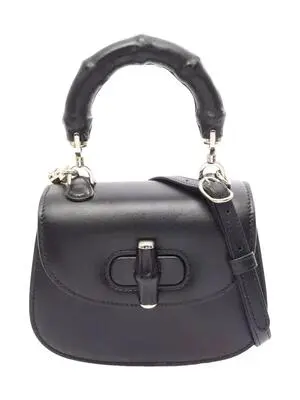 Gucci Bamboo Top Handle Handbag - Black