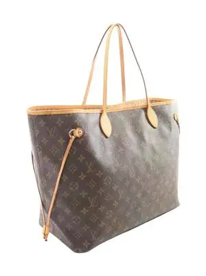 LOUIS VUITTON Monogram Gm Neverfull Tote Bag - Brown