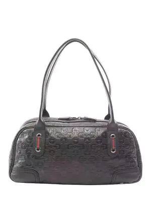Gucci 2000s Mini Sherry Line Boston Handbag - Brown