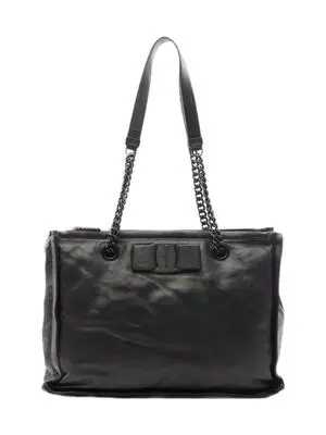 FERRAGAMO Vara Ribbon Tote Bag - Black