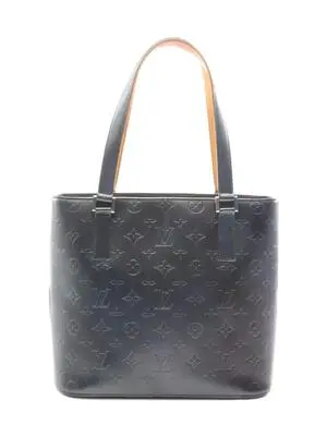 LOUIS VUITTON Monogram Mat Stockton Handbag - Blue
