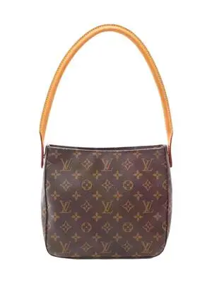 LOUIS VUITTON Monogram Canvas Looping Shoulder Bag - Brown