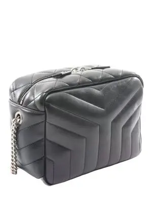 Saint Laurent Lulu Quilted Shoulder Bag - Black