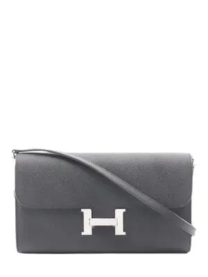 Hermès Constance To Go Leather Shoulder Bag - Black