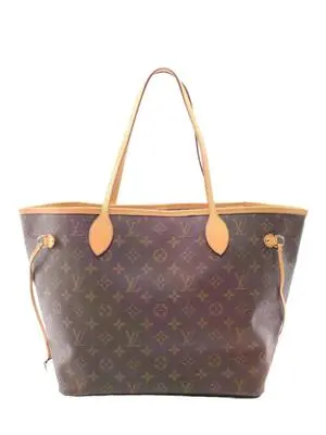 LOUIS VUITTON Neverfull Mm Monogram Shoulder Bag - Brown