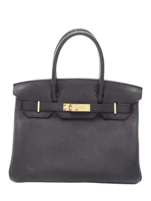 Hermès 30 Togo Birkin Handbag - Black