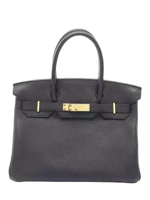 Hermès 30 Togo Birkin Handbag - Black