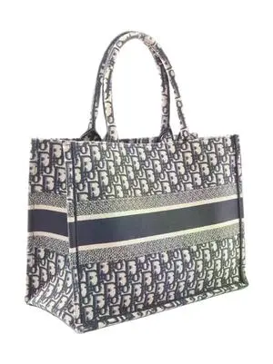 Dior Oblique Motif Tote Bag - Blue
