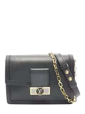LOUIS VUITTON Dauphine Leather Two-way Shoulder Bag - Black
