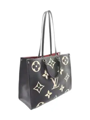 LOUIS VUITTON Louis Vuitton OnTheGo GM Tote Bag Black