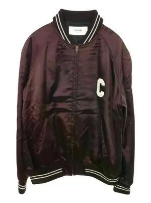 Celine 2010s Souvenir Teddy Bomber Jacket - Brown