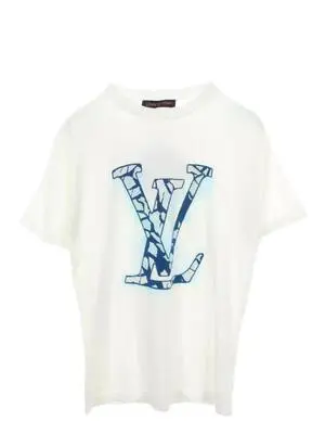 LOUIS VUITTON 2010s Ski Logo T-shirt - White