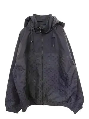 LOUIS VUITTON Shadow Monogram Windbreaker Jacket - Black