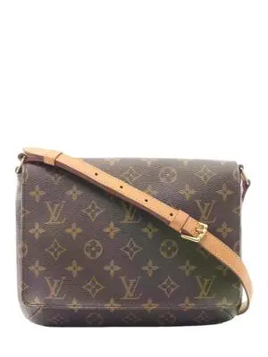 LOUIS VUITTON Musette Tango Monogram Shoulder Bag - Brown