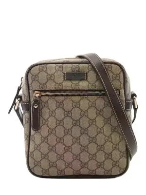 Gucci Gg Supreme Canvas Cross Body Bag - Neutrals