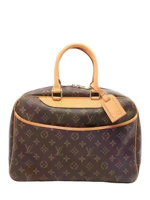LOUIS VUITTON Monogram Deauville Handbag - Brown