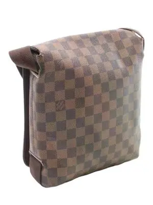 LOUIS VUITTON Damier Ebene Brooklyn Shoulder Bag - Brown