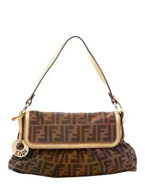 Fendi Zucca Monogram Shoulder Bag - Brown