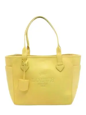 Loewe Heritage Leather Shoulder Bag - Yellow