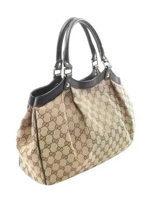 Gucci Sukey Gg Canvas Tote Bag - Neutrals