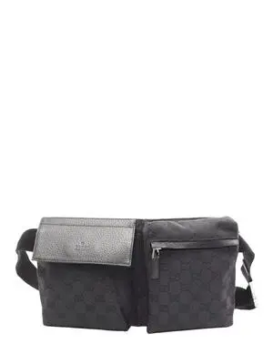 Gucci Gg Canvas Belt Bag - Black