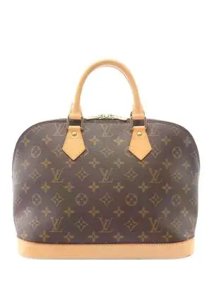 LOUIS VUITTON Monogram Alma Pm Handbag - Brown