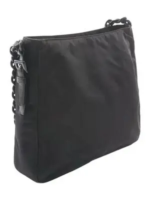Prada Tessuto Bacheli Chain Shoulder Bag - Black