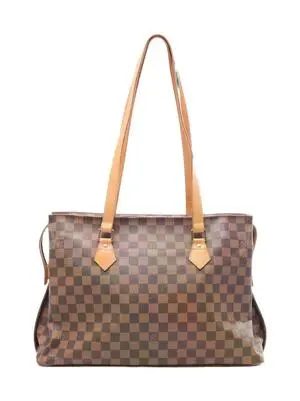 LOUIS VUITTON Damier Ebene Colombine Tote Bag - Brown