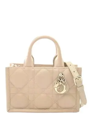 Dior Macro Cannage Tote Bag - Neutrals