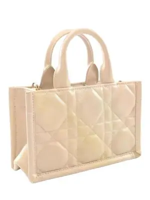 Dior Christian Dior Macro Cannage Tote Bag Neutrals