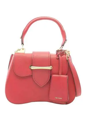 PRADA Prada Sidone Saffiano Leather Tote Bag