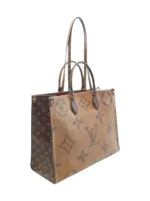 LOUIS VUITTON 2019 Monogram Giant On-the-go Tote Bag - Brown