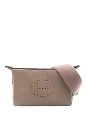 Hermès Togo Leather Videpoches Cross Body Bag - Grey
