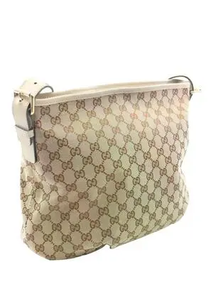 Gucci 2000s Gg Canvas Shoulder Bag - Neutrals