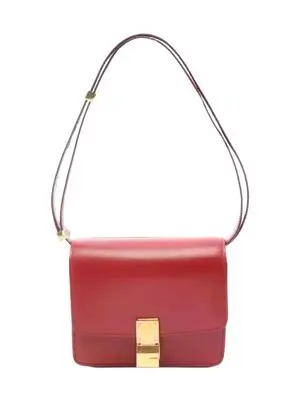 Celine Classic Box Shoulder Bag - Red