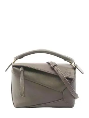 Loewe Loewe Mini Puzzle Edge Handbag Grey