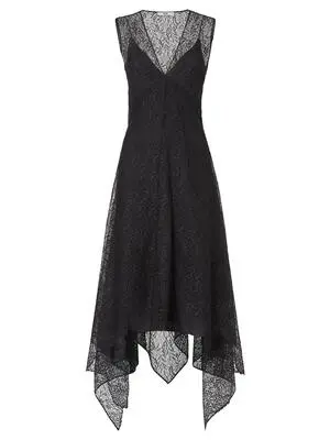FENDI Fendi Lace Midi Dress With Asymmetric Skirt