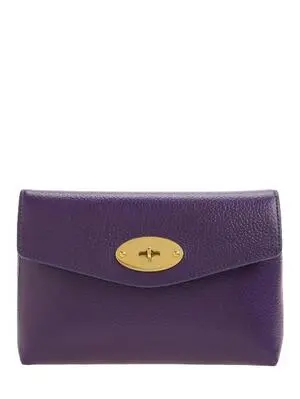 Mulberry Darley Leather Cosmetics Pouch - Amethyst