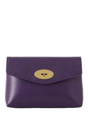 Mulberry Darley Leather Cosmetics Pouch - Amethyst