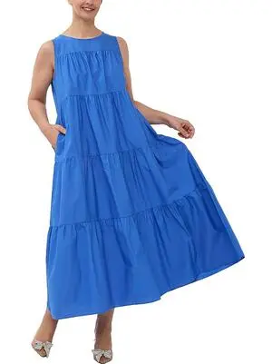MARIELLE STOKKELAAR Eleonore Maxi Dress - Blue