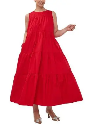 MARIELLE STOKKELAAR Eleonore Maxi Dress - Red