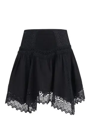 CHARO RUIZ IBIZA CHARO RUIZ Ibiza Broderie Trim Mini Skirt