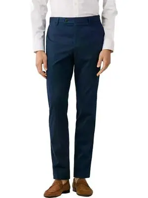HACKETT LONDON Kensington Slim-fit Trousers - Blue