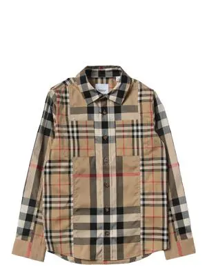 Burberry Nova Check Long-sleeve Shirt - Nude