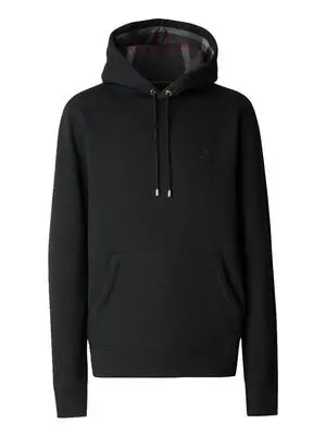 Burberry Logo Hooded Sweater - Black