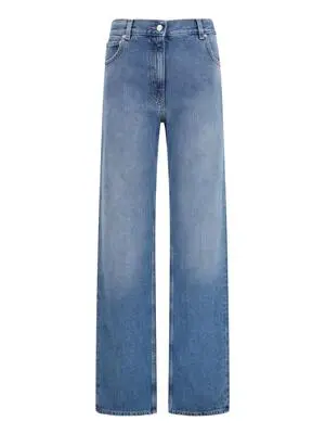 Calvin Klein Faded Straight-leg Jeans - Light Blue
