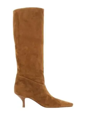 Paris Texas Knee-high Stiletto Boots - Brown